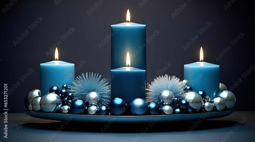 Contemporary Yuletide Glow: Modern Advent Wreath Celebrating the ...