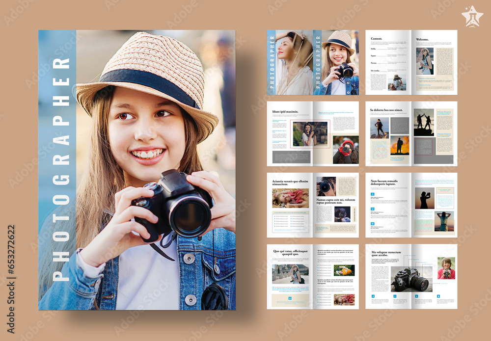Photographer Stock Template | Adobe Stock