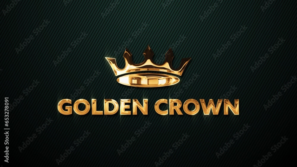 Golden Bling Elite Crown Title Intro Template Stock Template | Adobe Stock