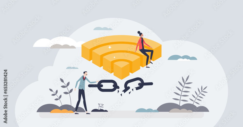 Digital disconnect and exit internet technology for detox tiny person ...