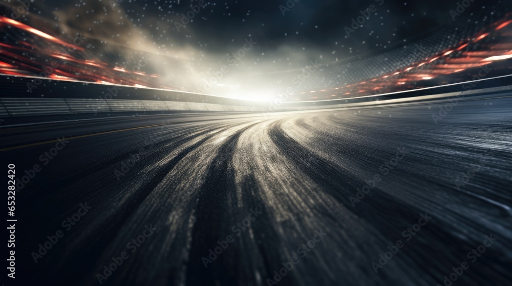 An image of a race track surface showing tire marks. Stock Photo ...