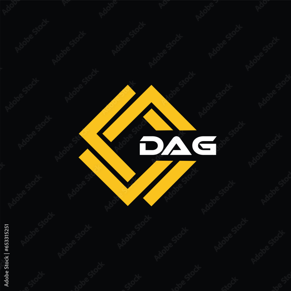 DAG letter design for logo and icon.DAG typography for technology ...