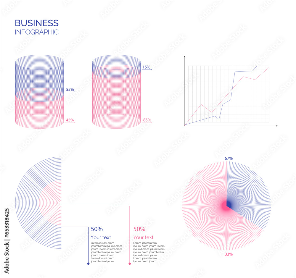 Infographic template for business. 2 Steps Modern Timeline diagram ...