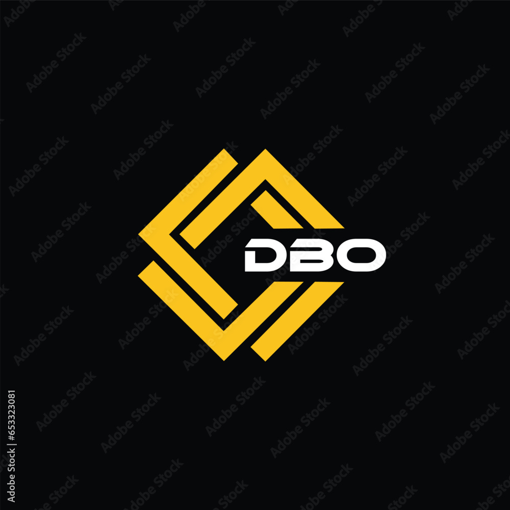 DBO letter design for logo and icon.DBO typography for technology ...