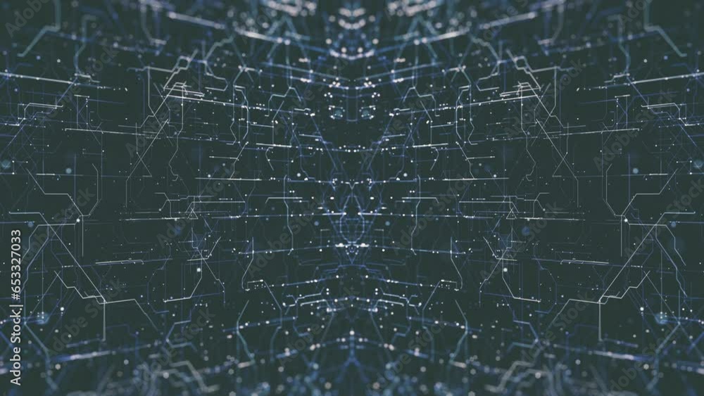 Abstract Digital Data Hitech Background/ 4k animation of an abstract high technology wallpaper ...