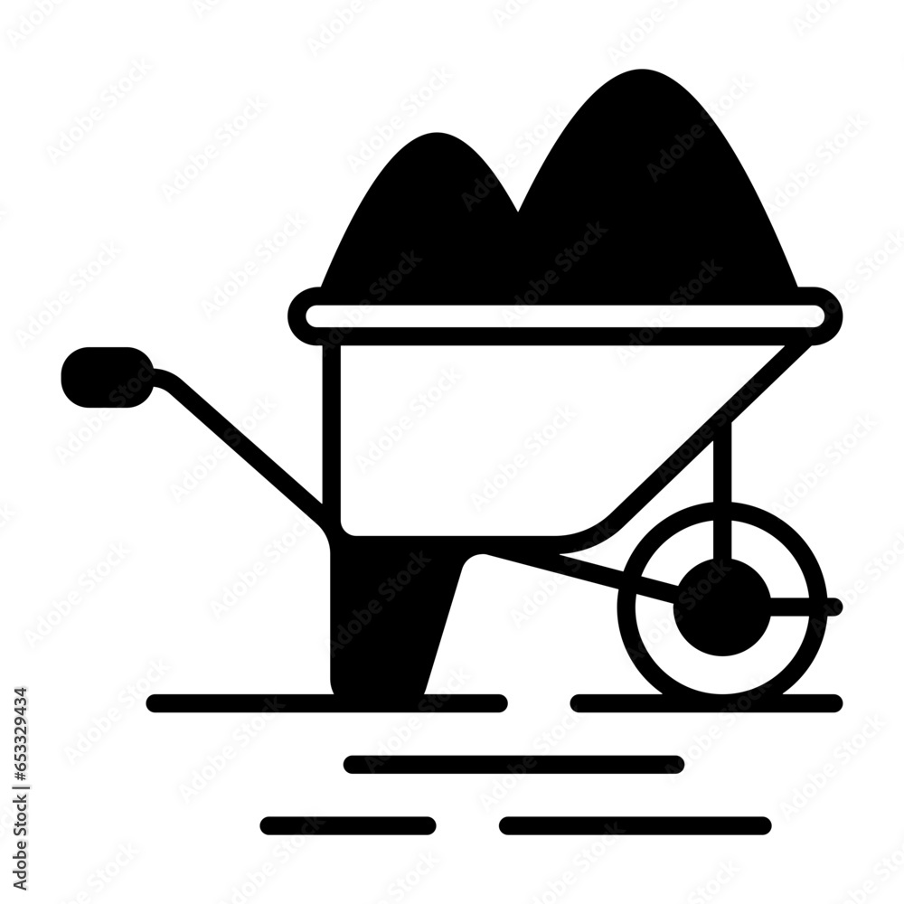 Hauling away scrap and debris vector icon design, Handyman Services ...