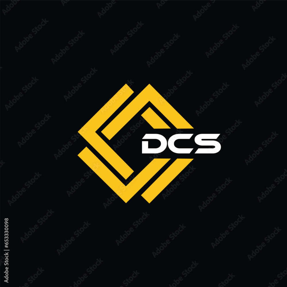 DCS letter design for logo and icon.DCS typography for technology, business and real estate ...