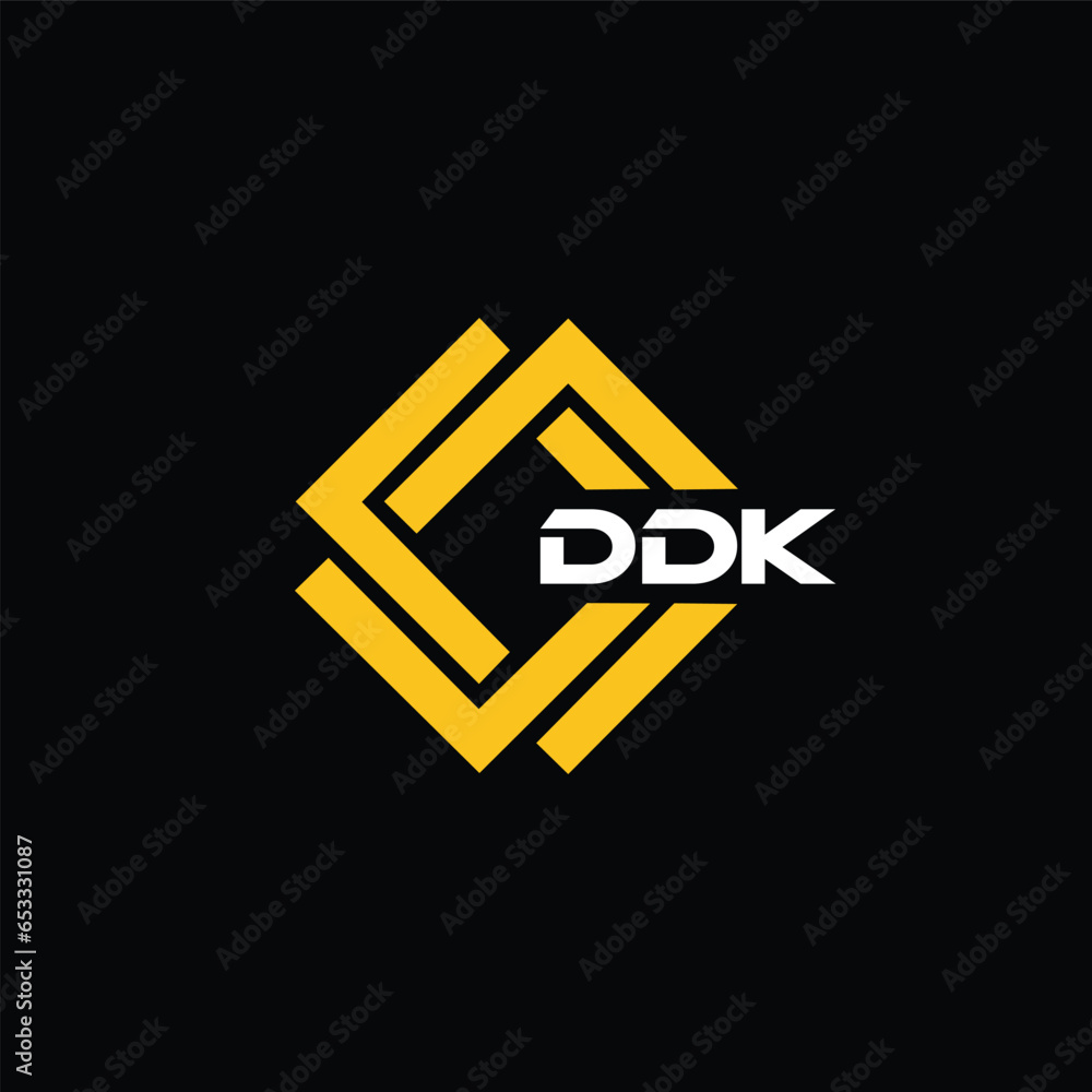 DDK letter design for logo and icon.DDK typography for technology, business and real estate ...