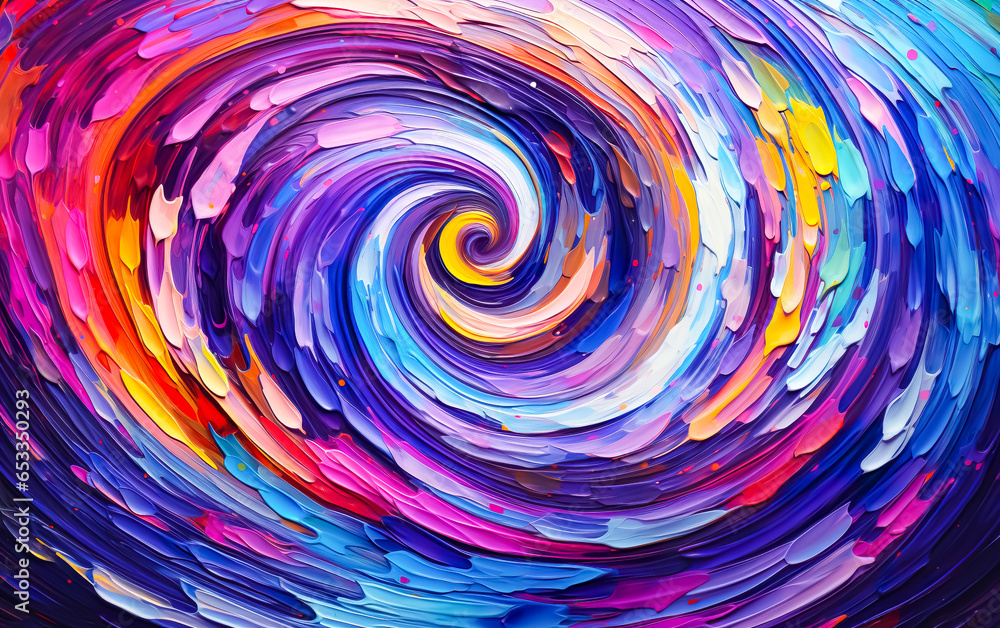 Color painting effect in twirl or spiral shape.tornado wave.abstract ...