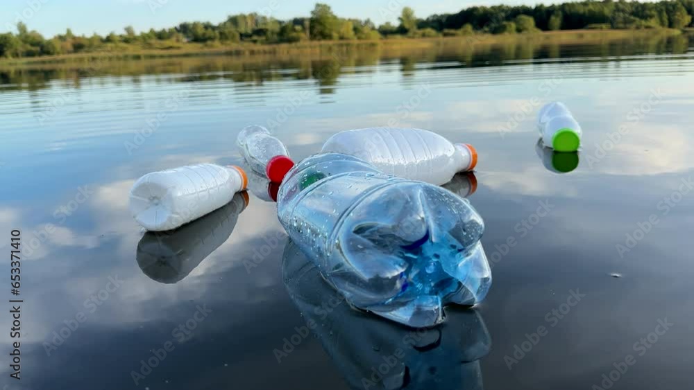 Marine plastic pollution from human activities at coastlines. Plastic ...