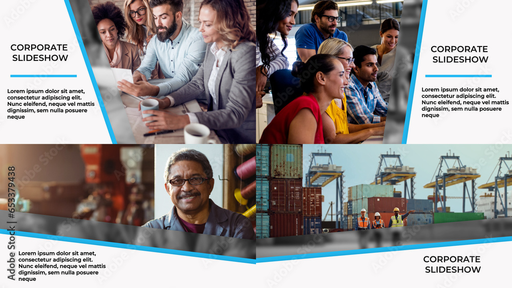 Corporate Slideshow Stock Template | Adobe Stock