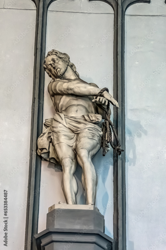 Interior of Saint Lambertus church (Lambertuskirche, built in 1206) is ...
