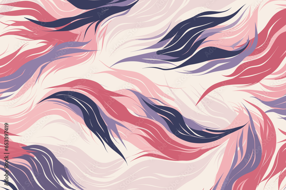 Flocked pattern, wallpaper, background, hand-drawn cartoon ...