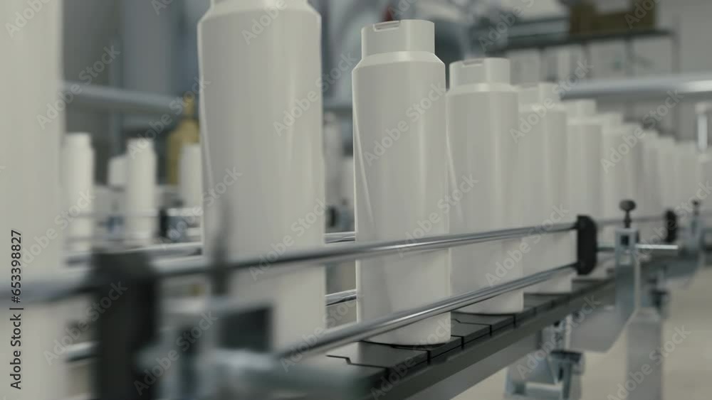 Manufacturing process automation at the industrial factory. Automated ...