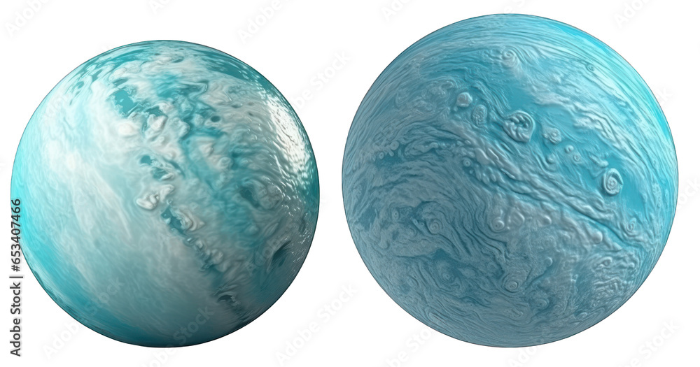 Neptune, farthest known planet in our solar system, isolated on ...