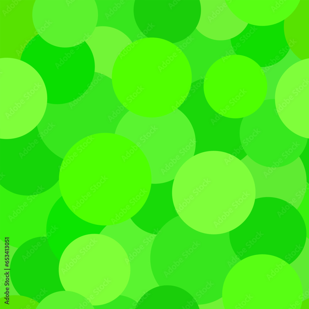 Bright green highlights or circles of different shades of green ...