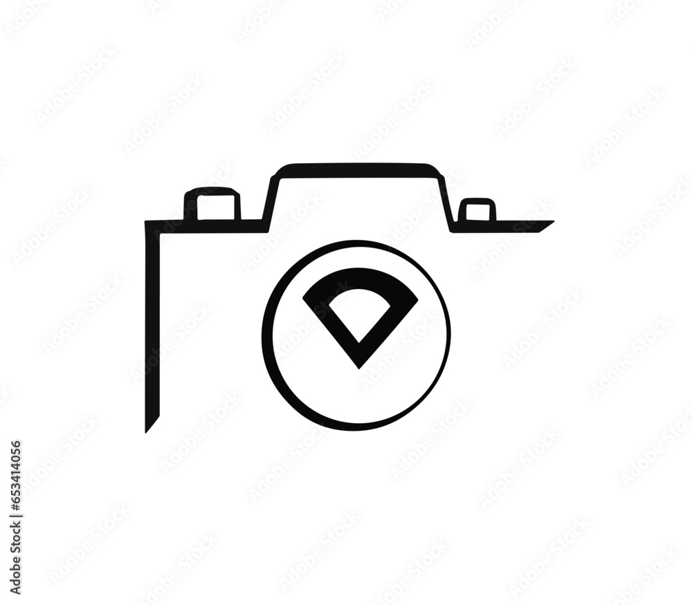 Camera logo design cam icon png symbol Stock Vector | Adobe Stock
