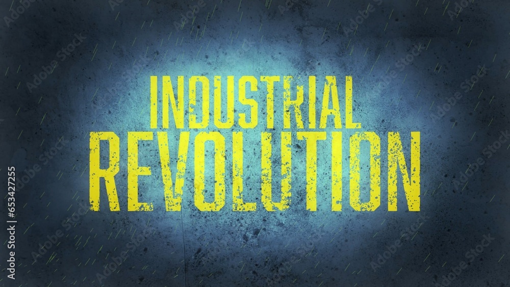 Industrial Revolution Grunge Title Intro Template Stock Template ...