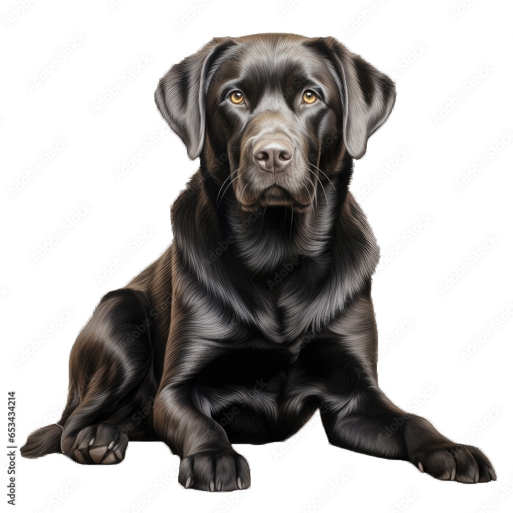 Transparent PNG of a Labrador Retriever. Transparent Background PNG ...