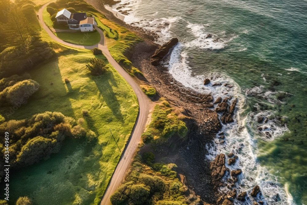 Beautiful coastal roads. Secret resorts with no people, rocks and waves ...