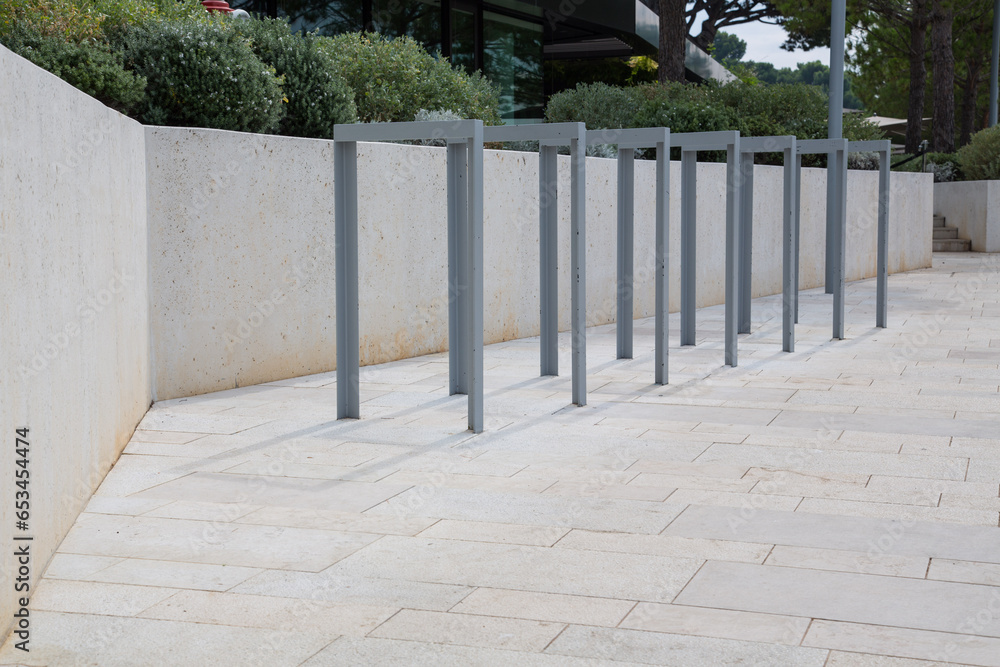 Modern Garden Design and Landscaping: Metal weatherproof bike racks at ...