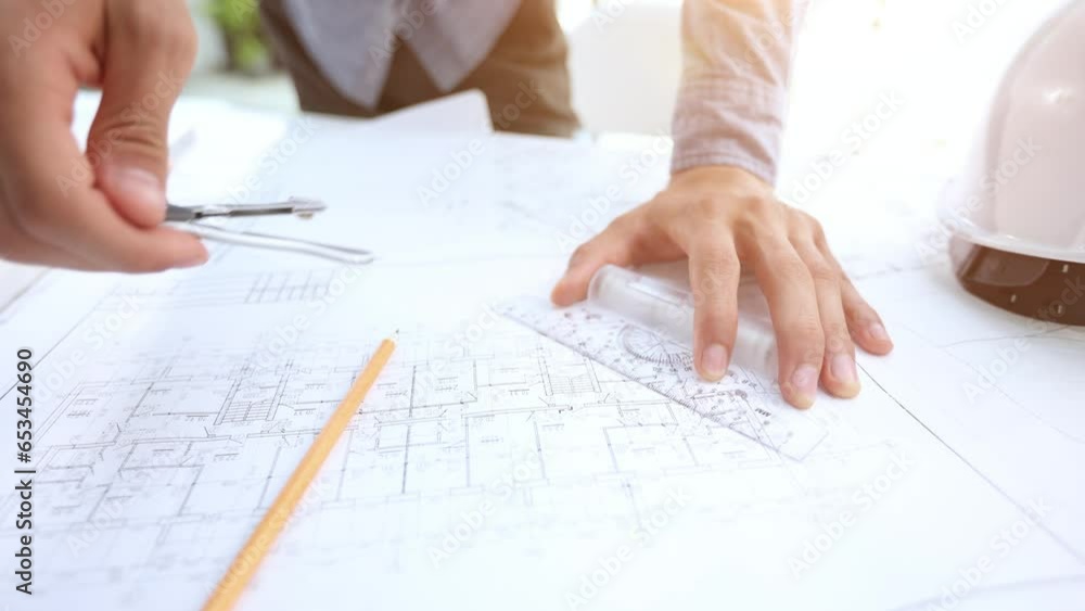 Architect engineer contractor design working drawing sketch plan ...