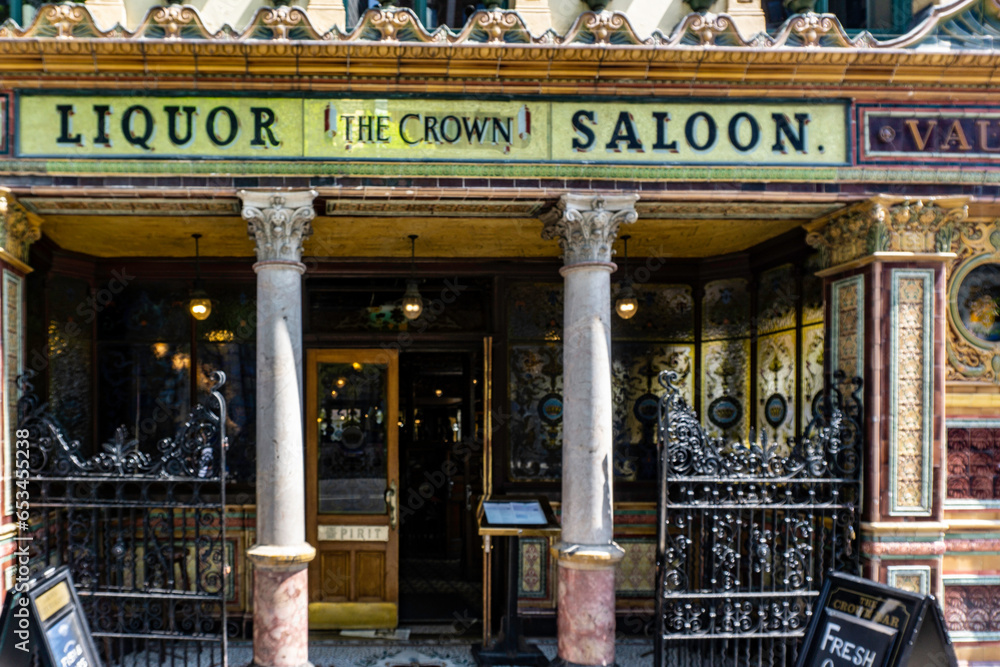 The Crown Liquor Saloon in Belfast, Northern Ireland. Dating back to ...