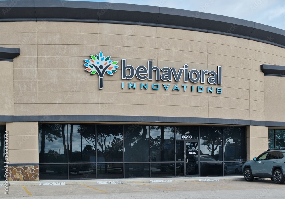 Behavioral Innovations building storefront exterior in Houston, TX. ABA ...