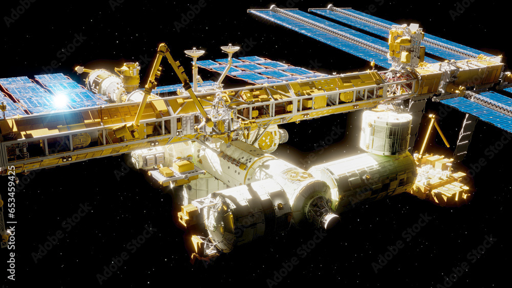 The International Space Station (ISS) is a space station, or a ...
