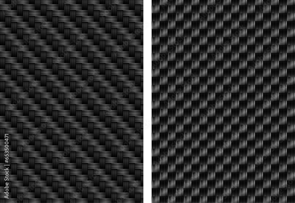 Realistic detailed close up carbon fiber texture. Stock Vector | Adobe ...