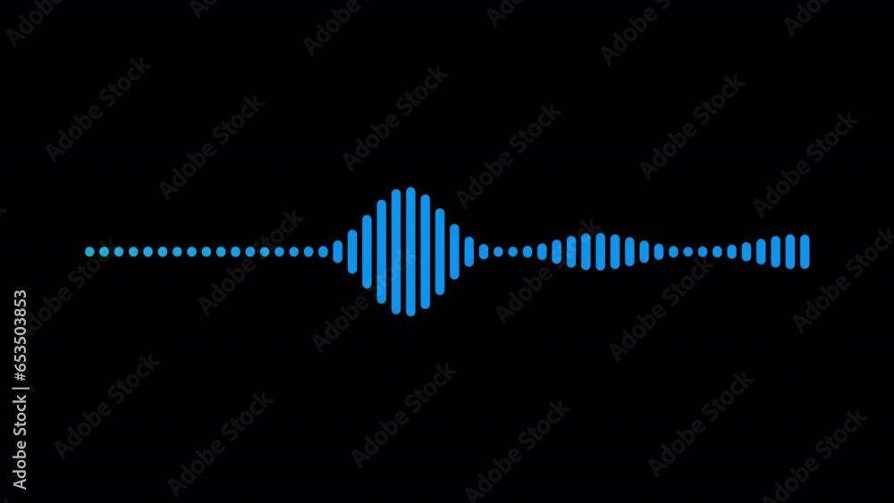Colorful Animated Audio Spectrum Music Visualizer, Audio waveform ...