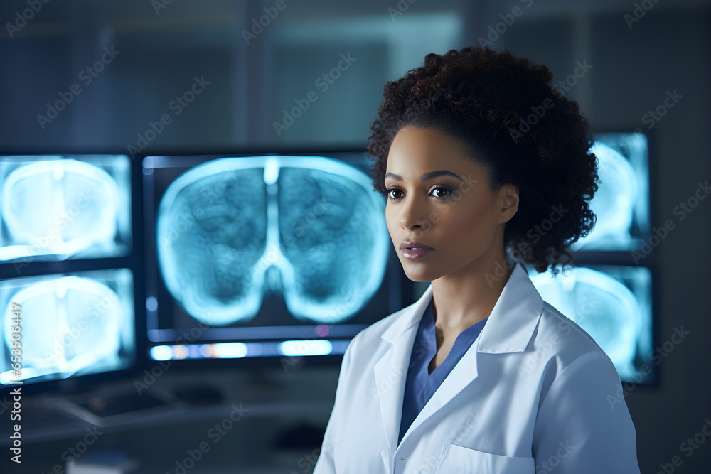 Foto de Medical Science Hospital: Confident Black Female Neurologist ...