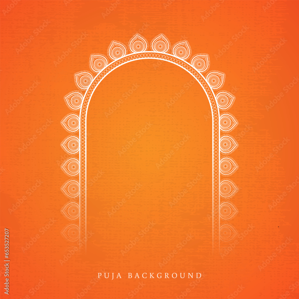 Hindu Festival Durga Puja Border Decorations, Durga Puja Frame, Durga ...