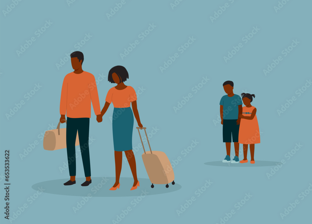 Sad Little Black Children Abandoned By Their Irresponsible Parent ...