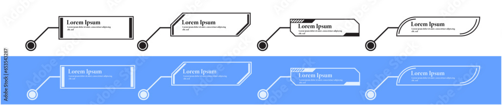 simple callout template text box overlay information Stock Vector ...