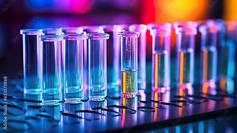 science laboratory test tubes lab equipment for res Stock Illustration ...