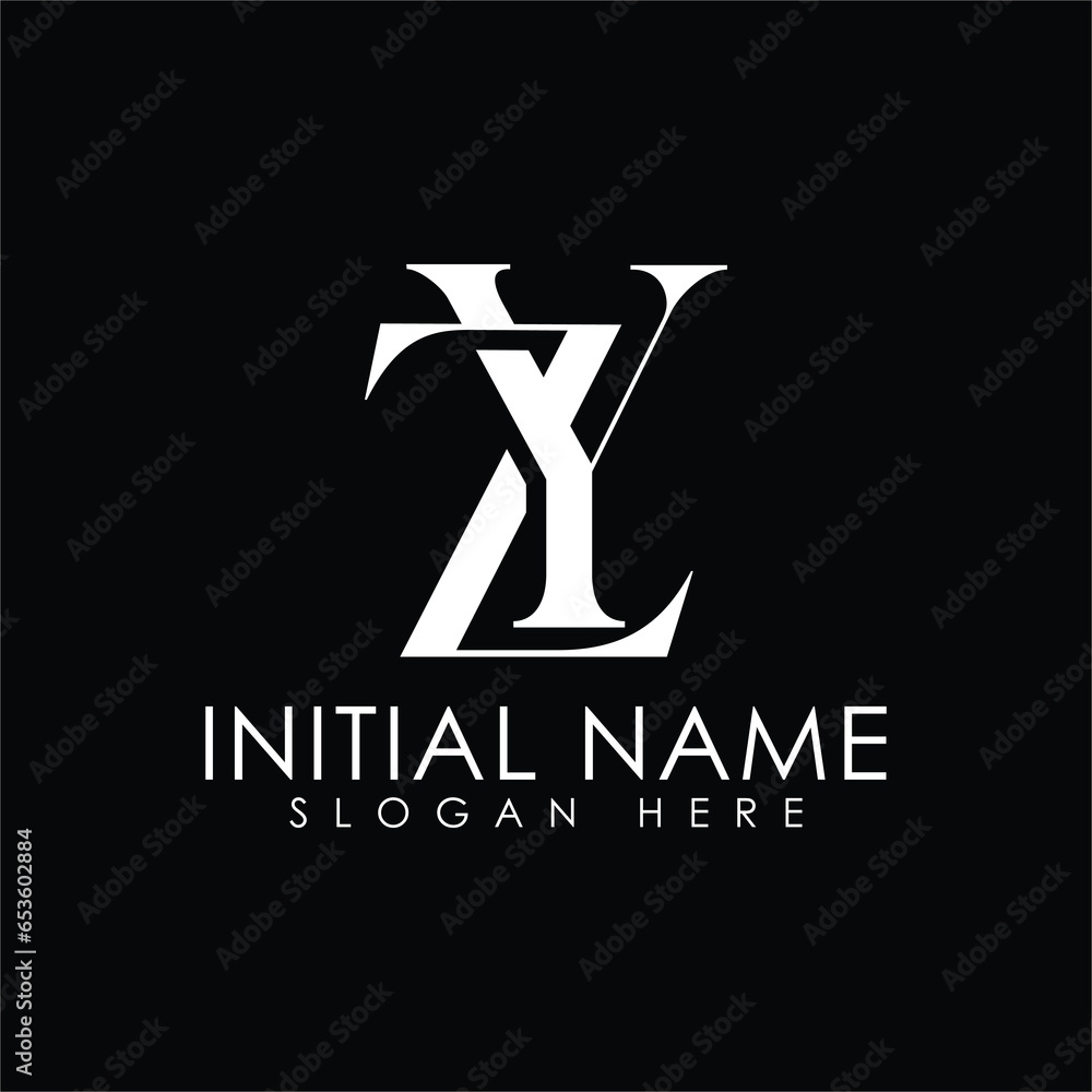 Refined ZY Letter Logo Design with a Blend of Elegance and Modern ...