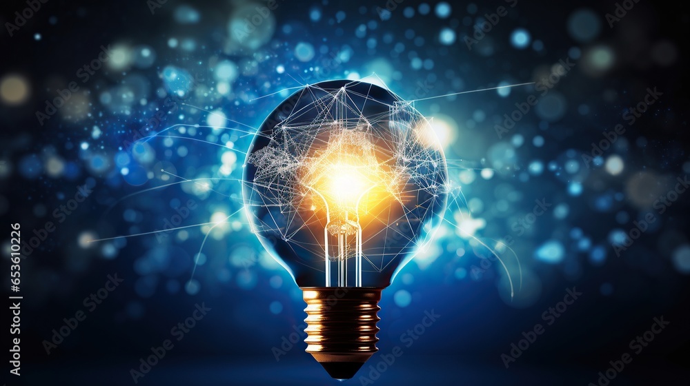 Concept of innovation technology network Concept of innovation, idea ...