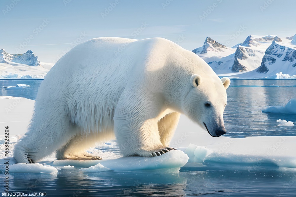 南極のシロクマ Stock Illustration | Adobe Stock