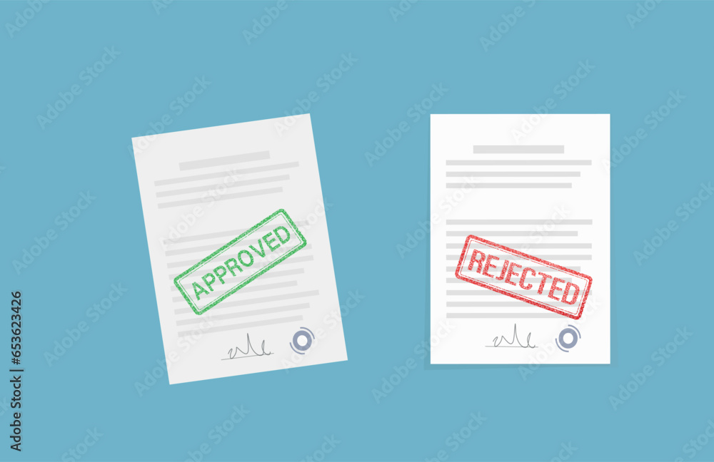 application approval process, rejection letter, letterhead, certificate ...