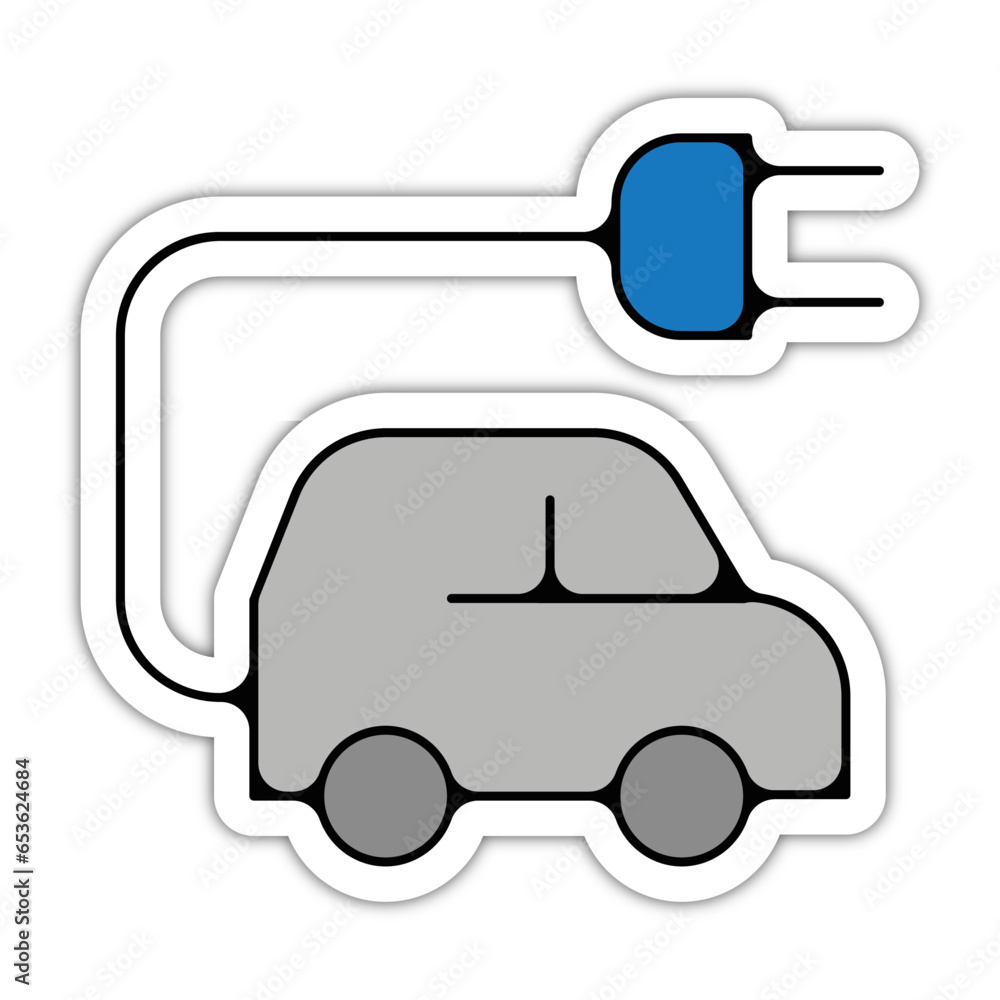 picto logo icones et symbole ecologie vehicule voiture electrique fin ...