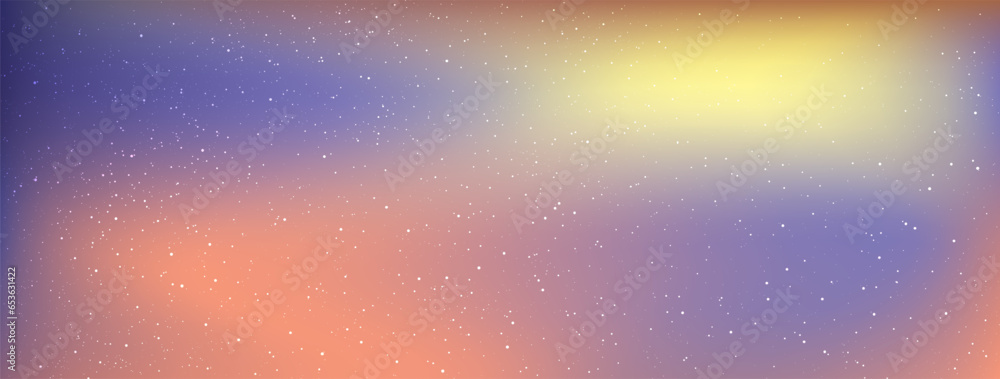 Astrology horizontal star universe background. The night with nebula in ...