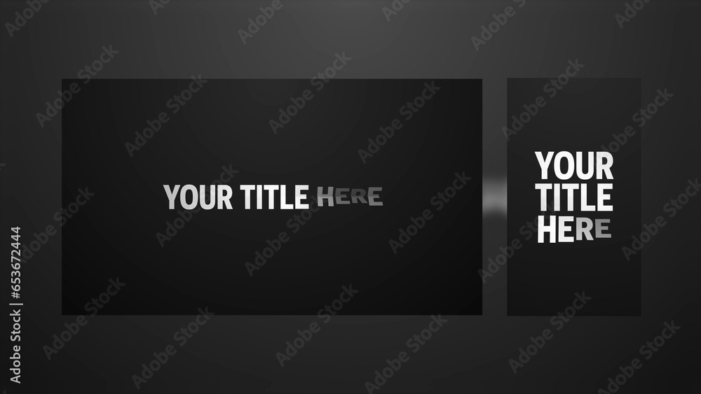 Duo Resolution Airport Style Letter Title Intro Template Stock Template | Adobe Stock