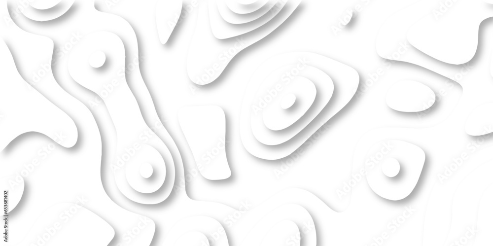 Topo contour map on white background, Topographic contour lines vector ...