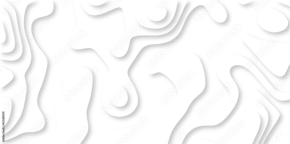 Topo contour map on white background, Topographic contour lines vector ...