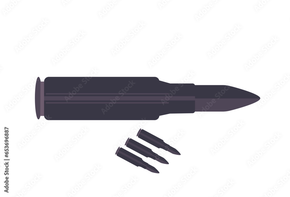 Bullet shot icon, is a vector illustration, very simple and ...