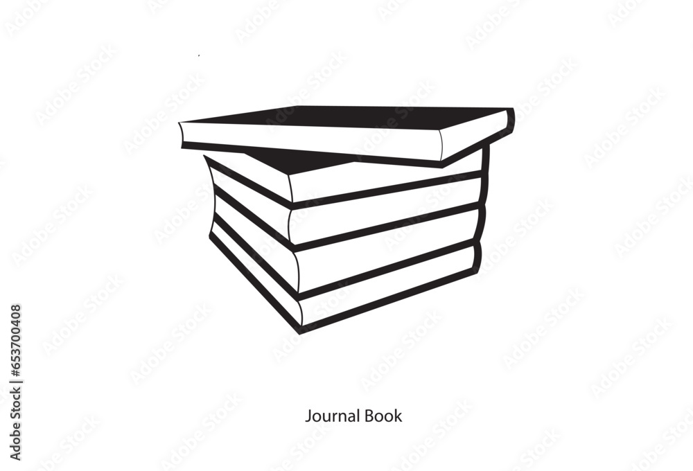A simple vector format book icon. Signs and symbols of education. A ...