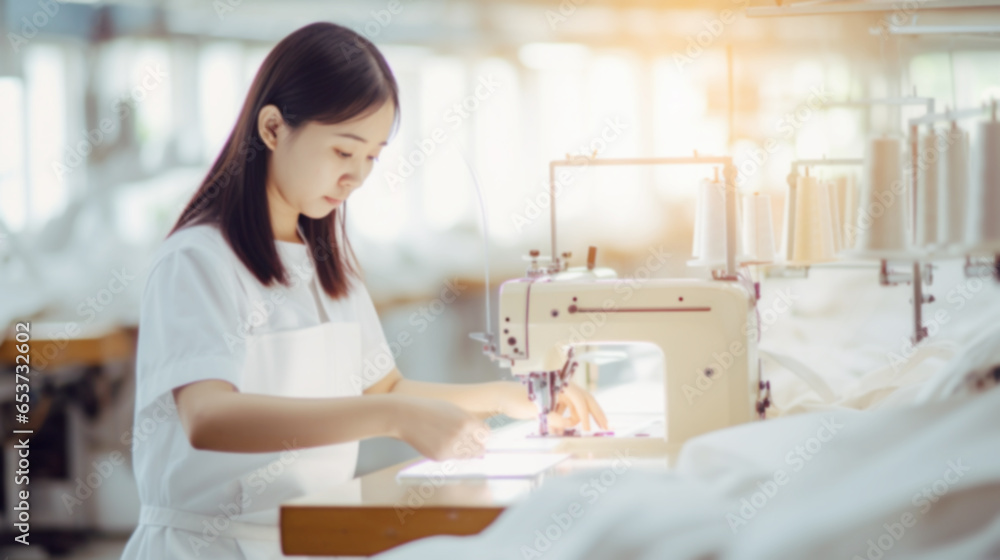 Textile cloth factory working process tailoring, workers equipment ...