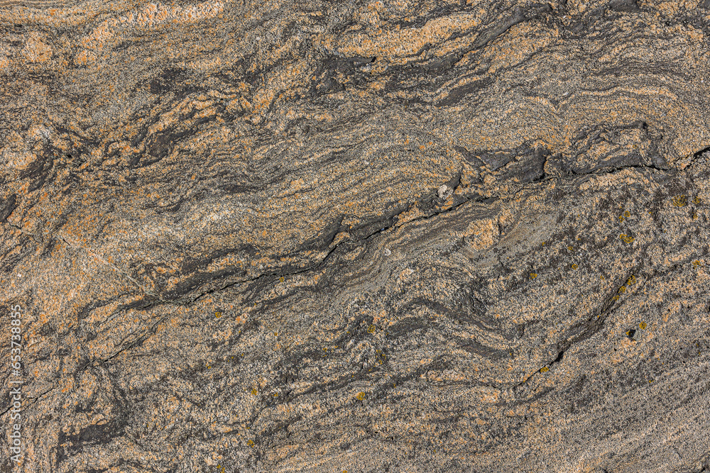 Granite structure with wavy lines and small line breaks. Background ...