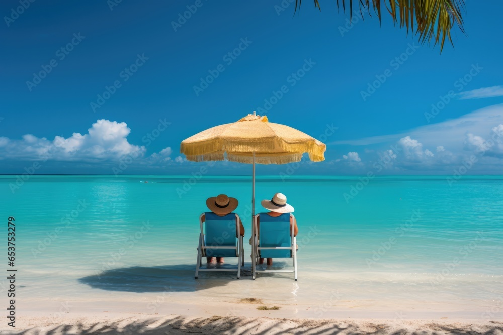 Plan life insurance of happy retirement concepts. Senior couple ...